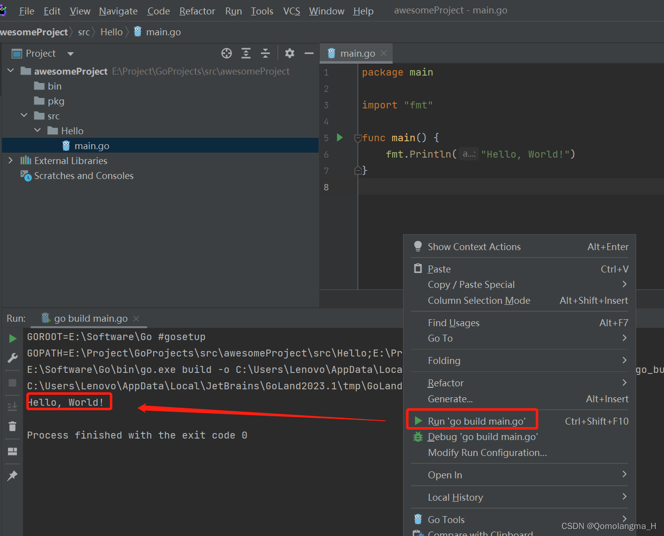 【2023最新版】Linux (WSL：Ubuntu22.04)安装Go1.20.6+Win11：安装Go1.20.6+GoLand2023.1.4+配置环境_wsl 安装go-CSDN博客