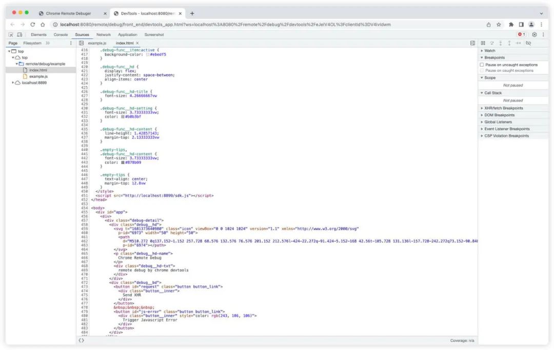 基于Chrome Devtools的远程调试实现_chrome 远程调试-CSDN博客