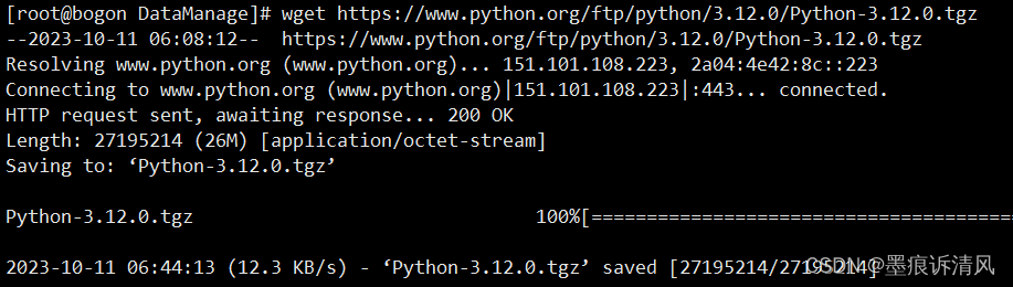 Linux 离线安装最新Python(3.12)设置独立virtualenv(venv)环境_linux安装python3.12-CSDN博客