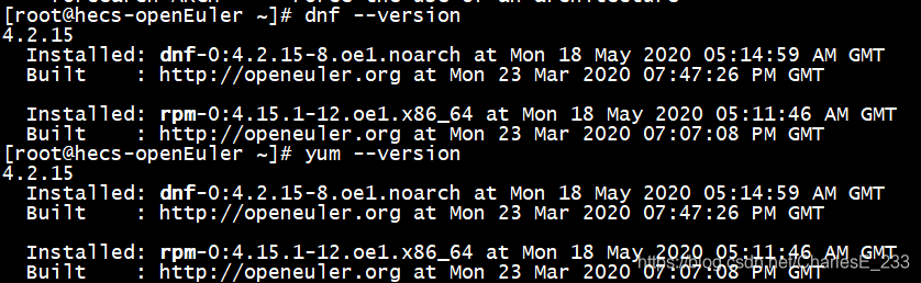 openEuler，误删/卸载系统自带的python3.7，导致yum、dnf命令不可用/无法使用的解决方法_dnf:找不到命令-CSDN博客