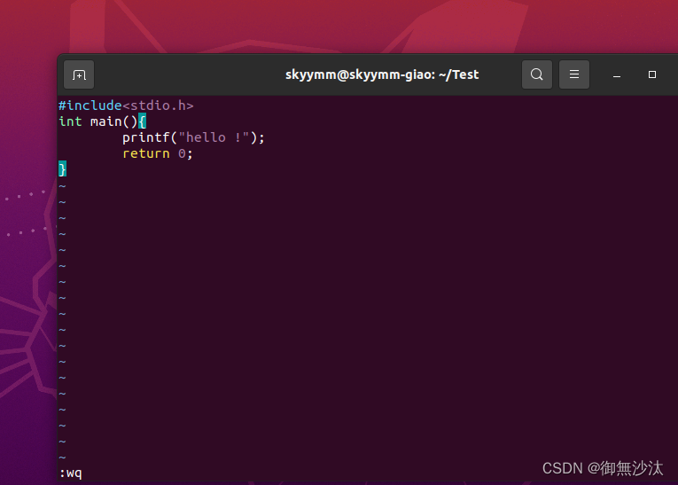 操作系统作业_①创建空文档,修改名称为 myhello . c ,输入程序代码,保存并退出②打开终端,-CSDN博客