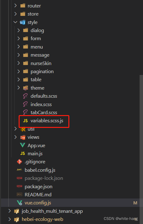 vue项目里使用scss全局变量_vue scss 全局变量-CSDN博客