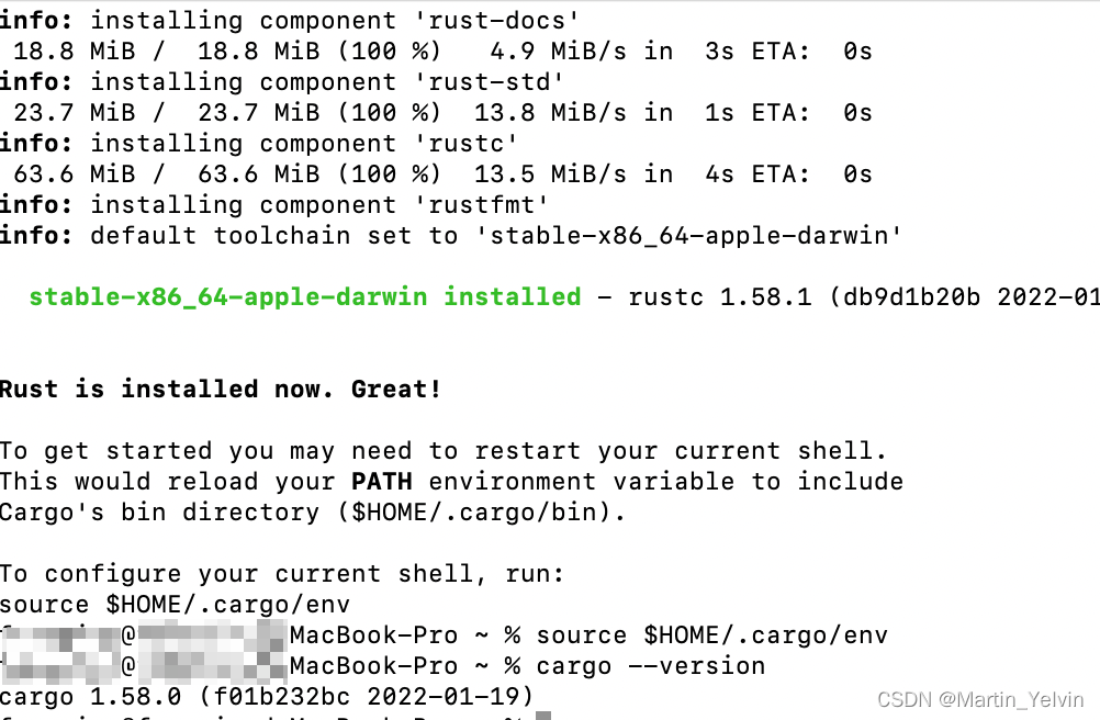 Mac 安装rust环境_brew rust 安装失败-CSDN博客
