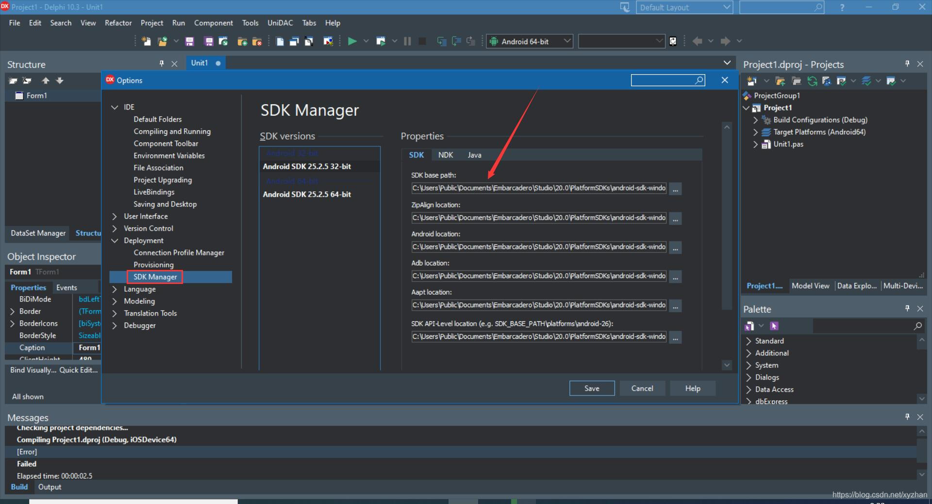 Delphi 10.4跨平台可视化快速开发安卓Andriod APP配置SDK/NDK的方法_delphi10.4安装android安卓sdk-CSDN博客