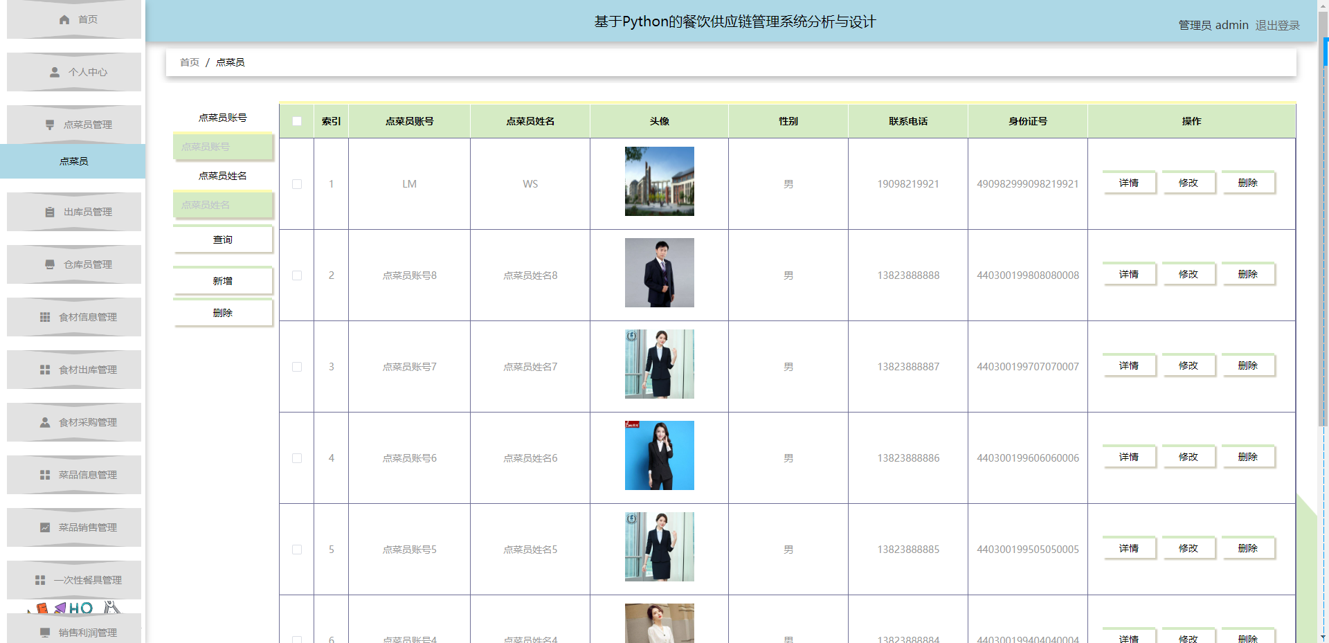 计算机毕业设计基于python的餐饮供应链管理系统——菜品仓库出入库销售管理研究python出入库管理系统 Csdn博客
