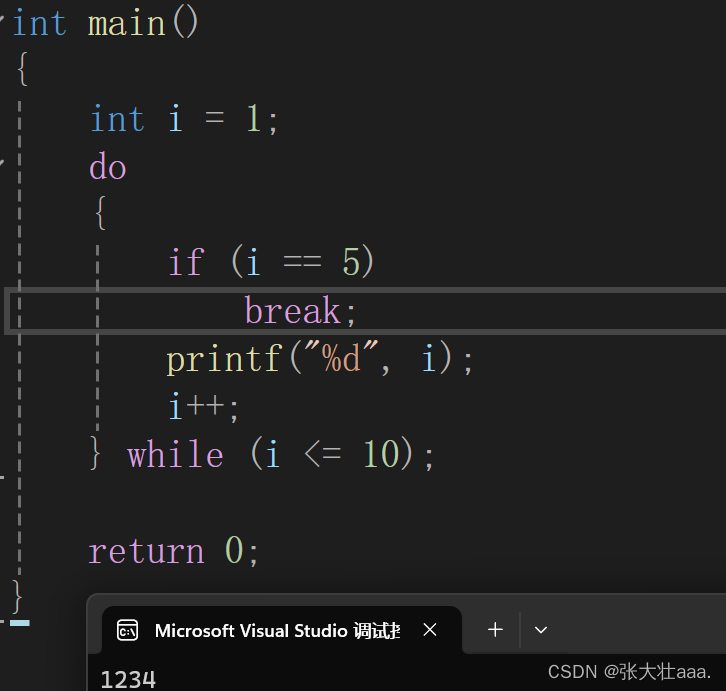 C语言--break和continue语句_c语言continue和break-CSDN博客