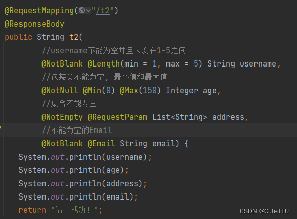 SpringBoot参数校验_springboot validate 根据一个字段的数值判断另外两个字段的非空-CSDN博客