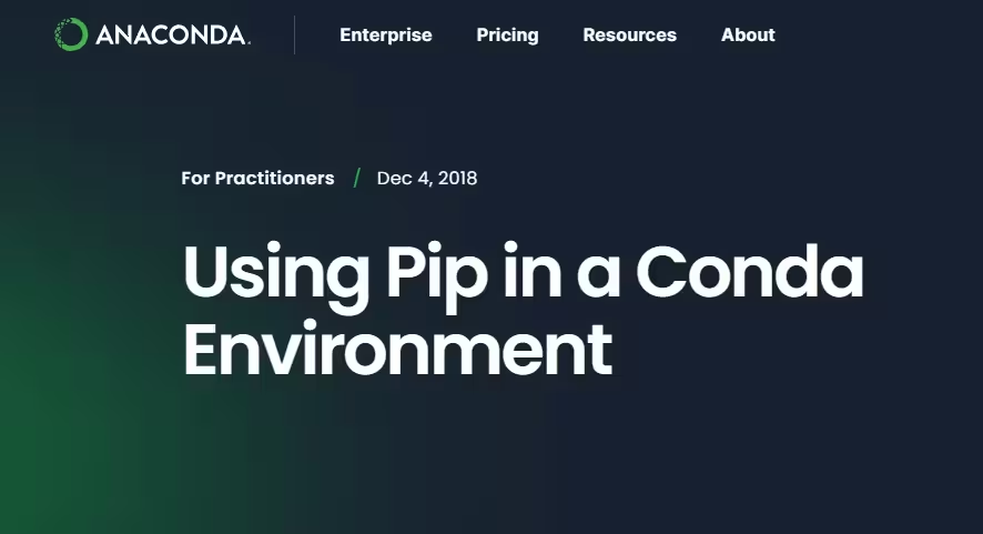 pip和conda的环境管理，二者到底应该如何使用_pip与conda的环境隔离与版本控制-CSDN博客