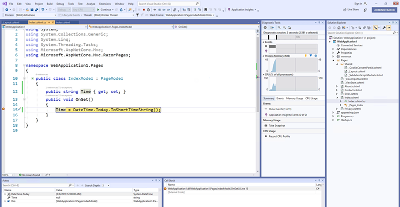 vs2019怎么创建html,VS 2019教程：创建ASP.NET Core Web App-CSDN博客