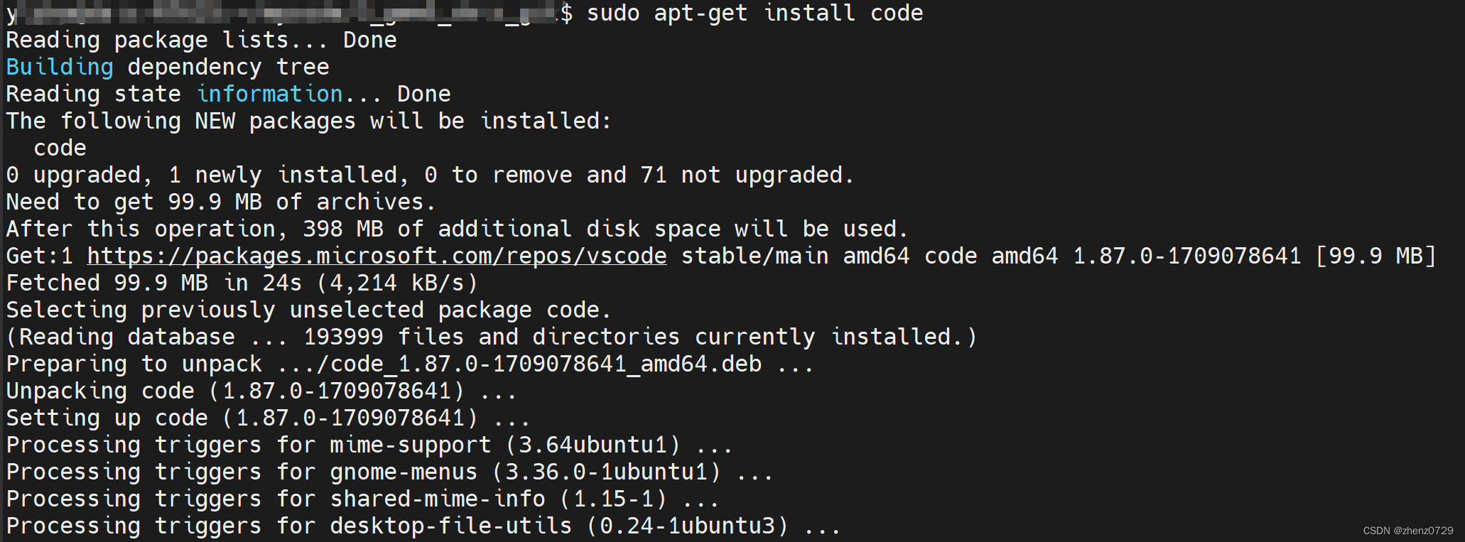 ubuntu系统（11）：ubuntu20.04命令行安装vscode_ubuntu20.04 vscode-CSDN博客