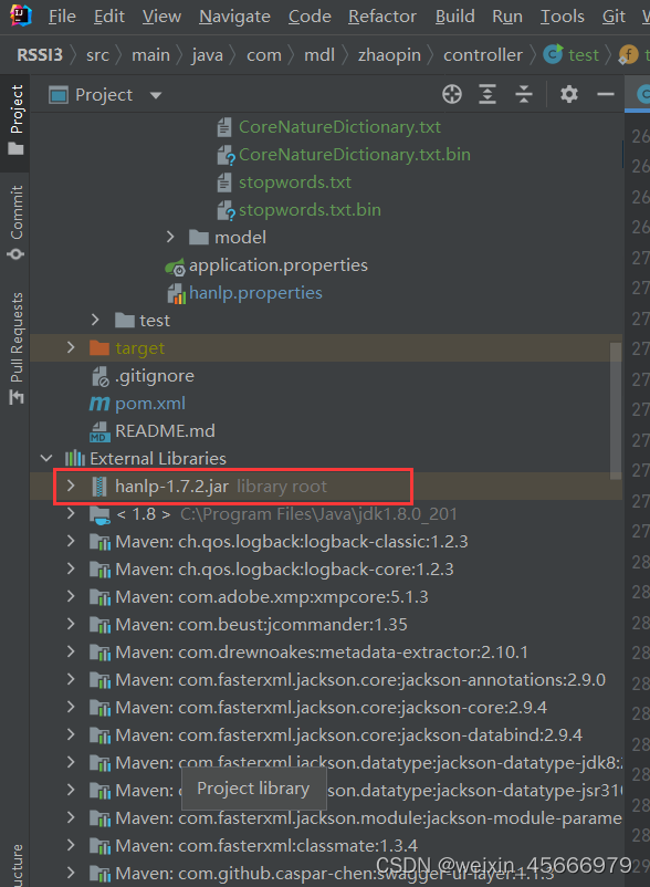 Maven管理jar包的springBoot项目使用Hanlp自定义词典分词_spring boot hanlp 自定义词典-CSDN博客