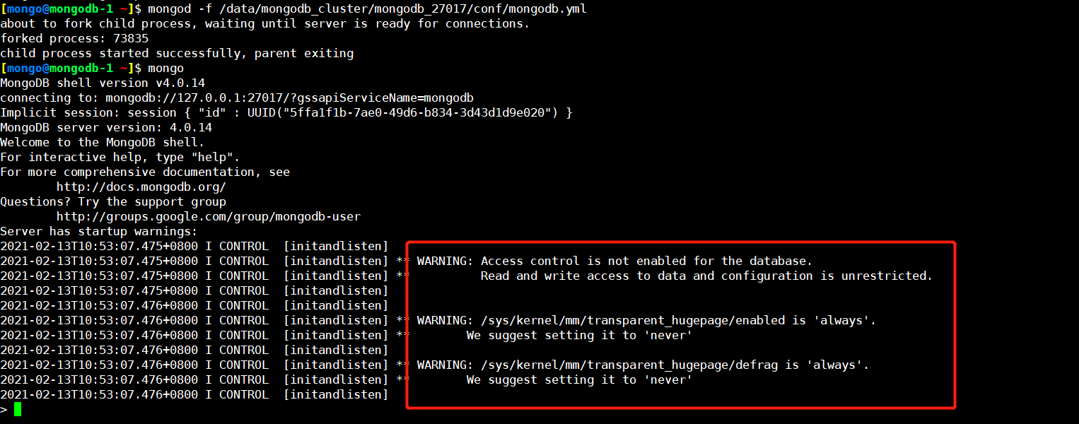 MongoDB数据库安装部署及警告优化_mongodb安装优化-CSDN博客