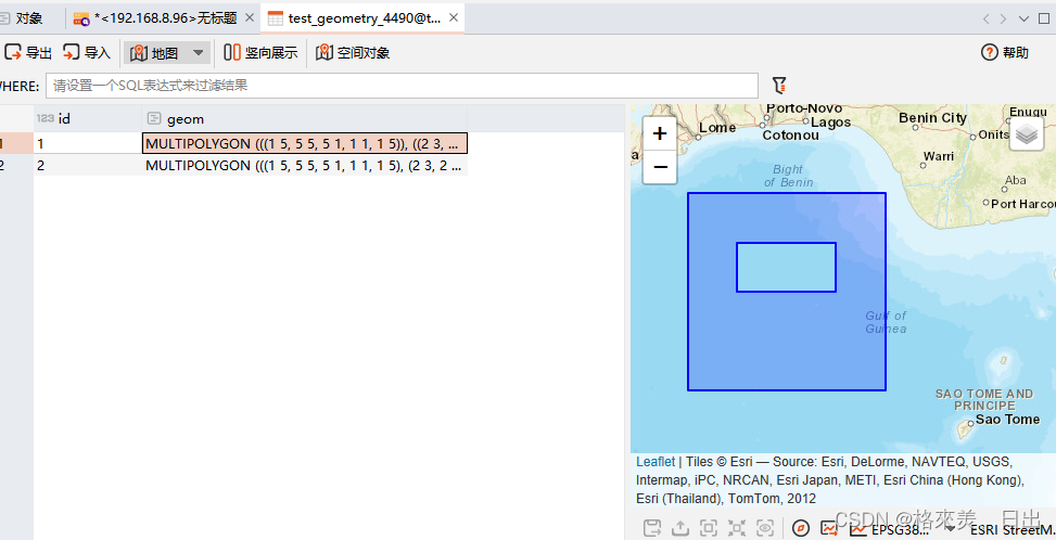 PostGIS 多面(MultiPolygon)挖洞_postgis multipolygon-CSDN博客