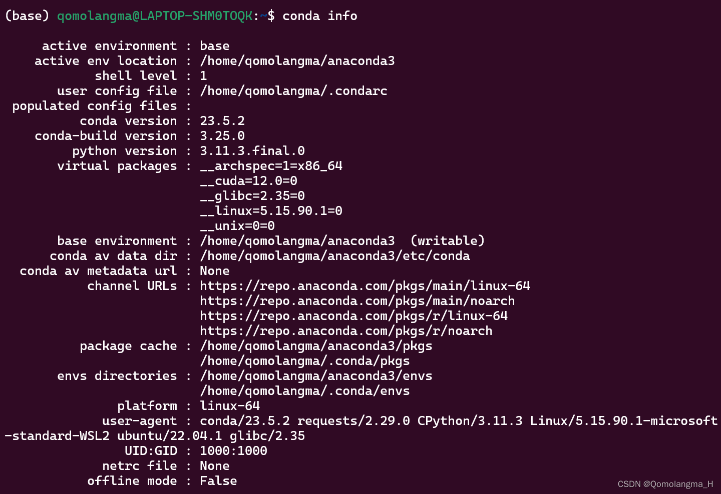 【2023最新版】Windows11：WSL（Ubuntu22.04）安装Anaconda（换源、各种报错及解决方案）+连接Pycharm进行远程开发_wsl安装anaconda-CSDN博客