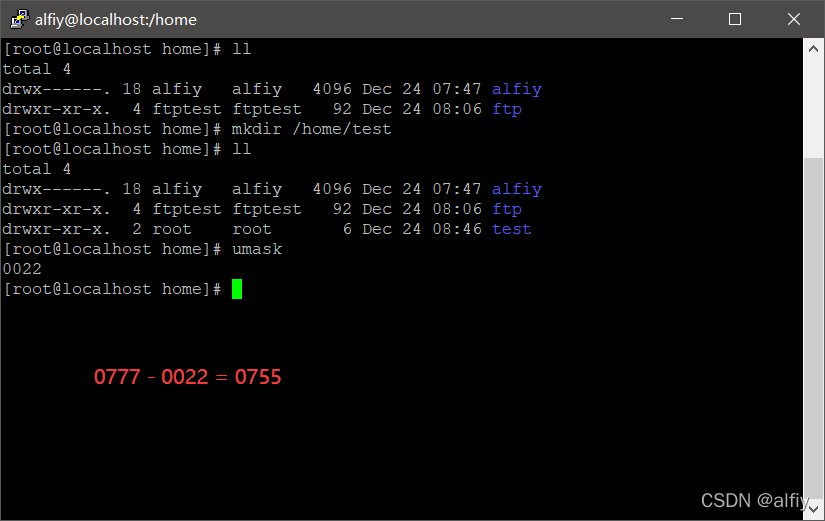 一文讲明白Linux中的umask原理及应用_ftp连接之后umask变了-CSDN博客