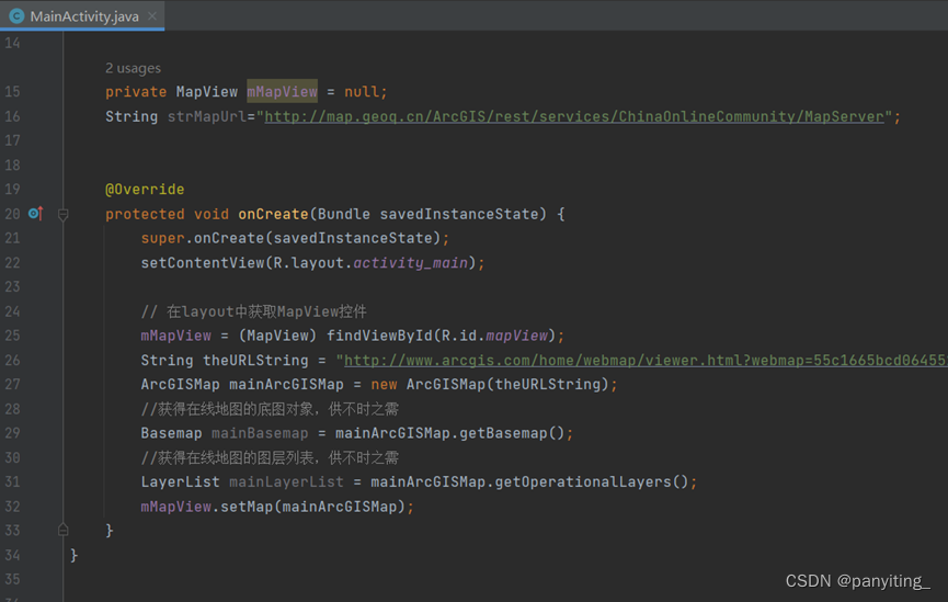 Arcgis Runtime Sdk For Android入门(2):显示在线地图arcgis Android 底图 Csdn博客