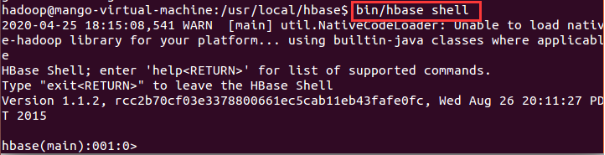 HBase分布式数据库操作与编程——HBase 练习、HBase Shell数据库表创建、HBase Shell数据访问操作、HBase Java API编程_当运行命令:put ...