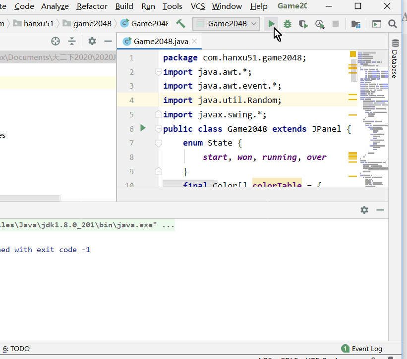 【java】百行代码 实现2048小游戏_java百行代码2048-CSDN博客
