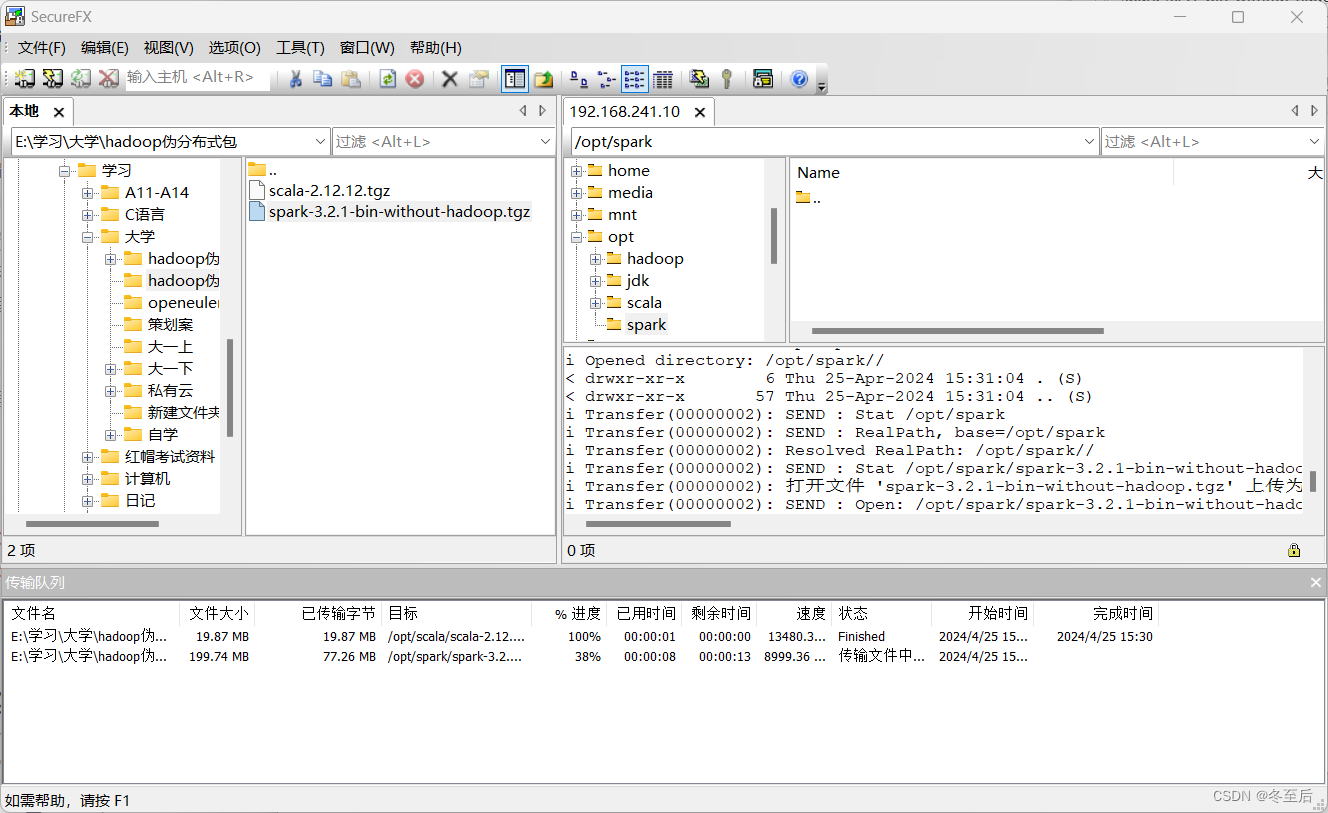hadoop伪分布式+spark环境+scala环境_搭建spark伪分布式集群环境-CSDN博客