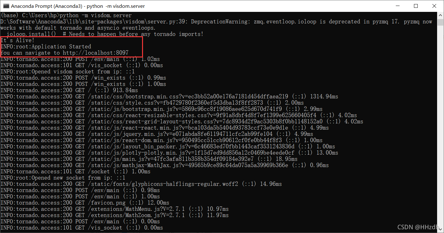 关于Python3.8运行Visdom.server抛出NotImplementedError异常的解决方法_notimplementederror怎么解决-CSDN博客