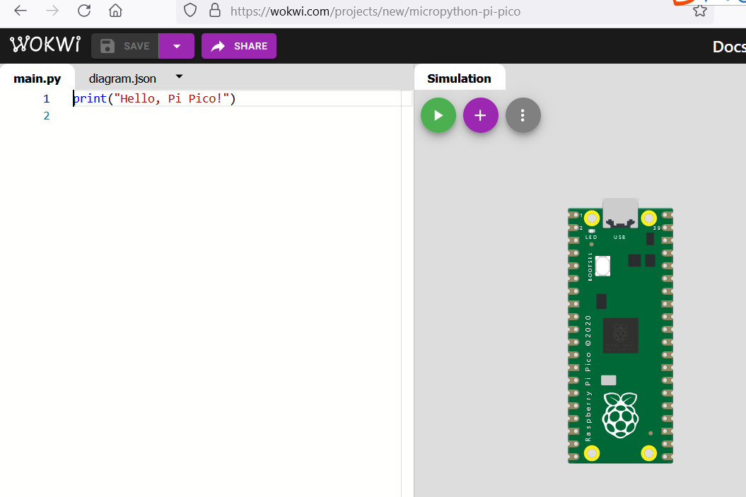 物联网开发笔记（1）- 使用Wokwi仿真树莓派Pico点亮LED灯-CSDN博客