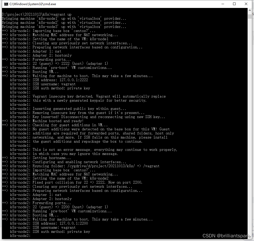 使用本地CentOS-7-x86_64-Vagrant-2004_01.VirtualBox.box创建三个k8s集群虚拟机_virtualbox创建3个虚拟机-CSDN博客