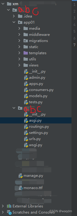 ASGI_APPLICATION module ‘myproject.asgi‘【记录为期四天的Debug】_asgi application-CSDN博客
