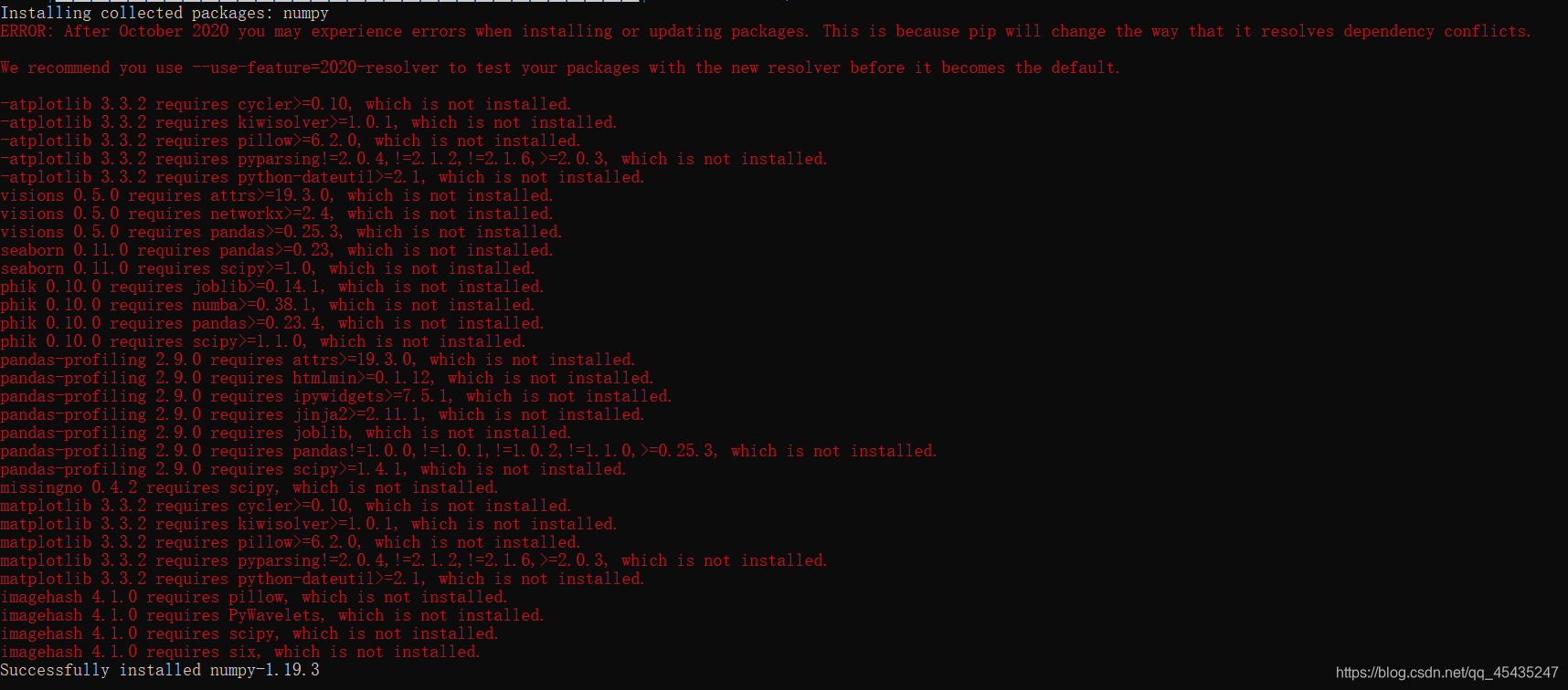 ModuleNotFoundError: No module named ‘pyparsing‘， ImportError: cannot import name ‘animation ...