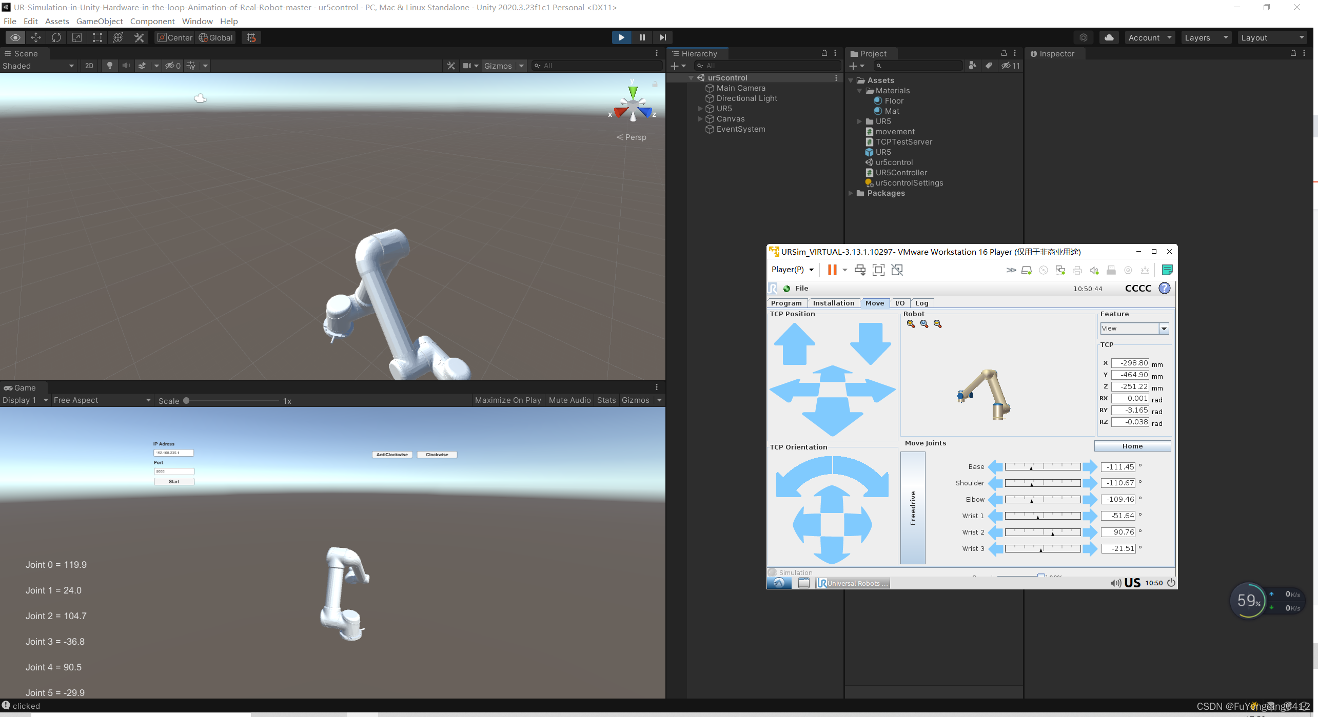 URSim+Unity联合仿真以及Socket通信_ursim软件下载-CSDN博客