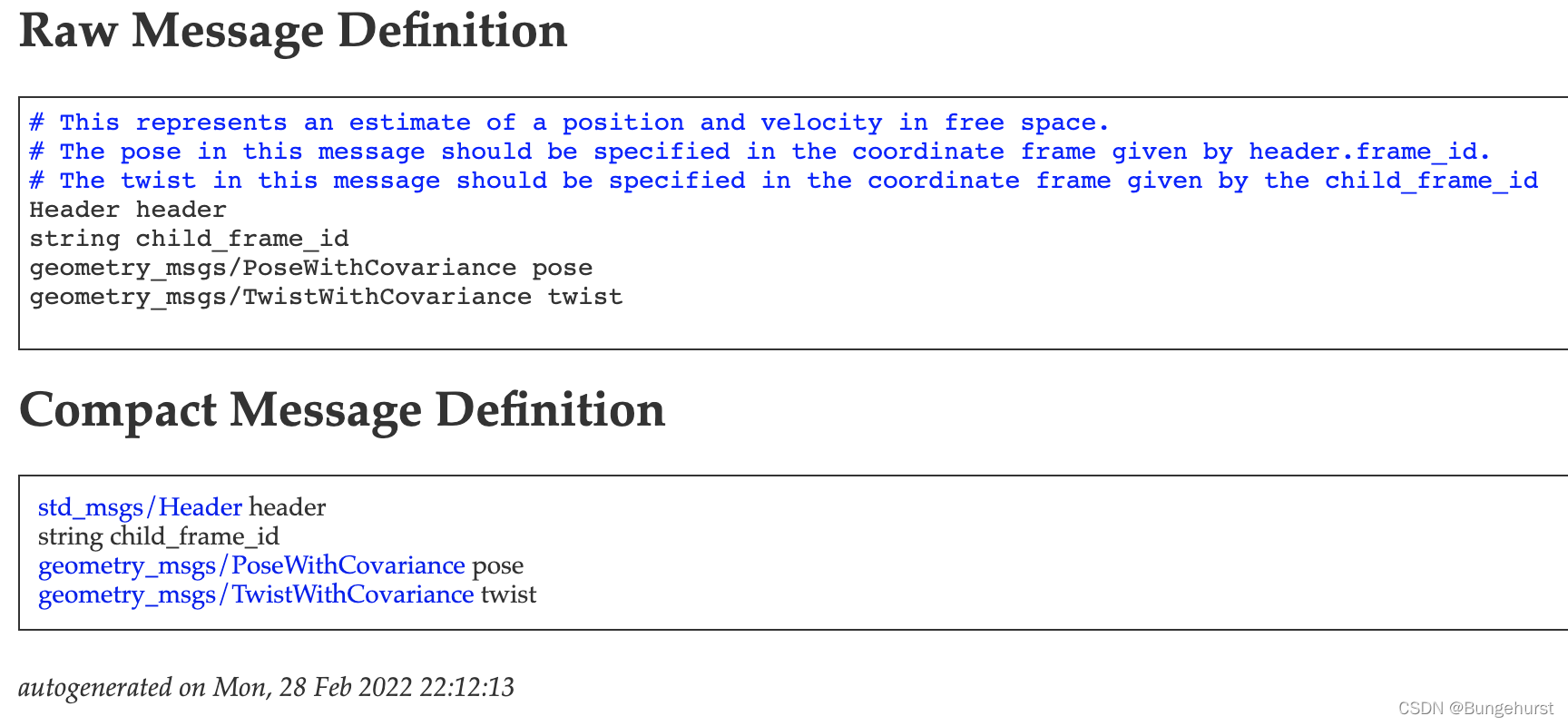 Different Pose msg in nav_msgs and geometry_msgs-CSDN博客