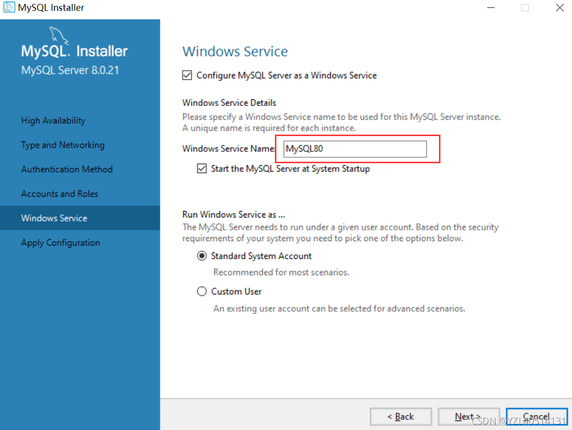 MySQL的安装教程_updating the start menu link错误-CSDN博客