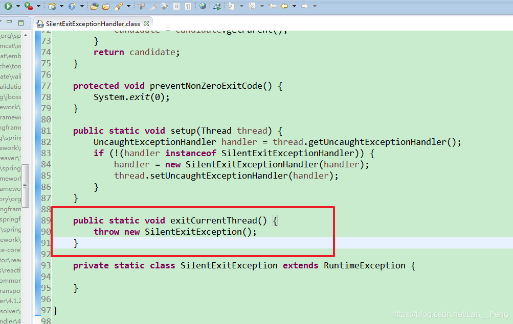 spring-boot启动断点 public static void exitCurrentThread() { throw new SilentExitException();-CSDN博客