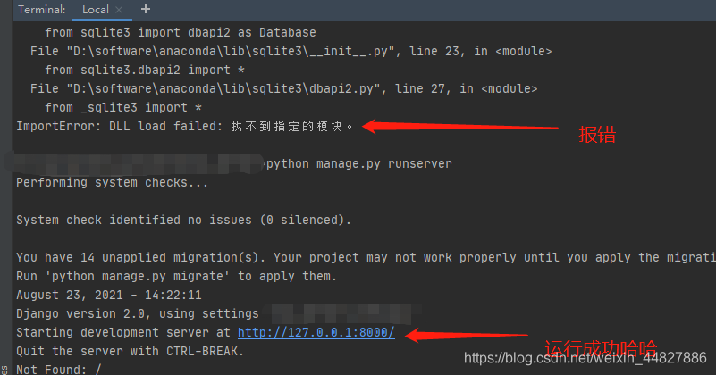 From Sqlite3 Import Importerror Dll Load Failed 找不到指定的模块。sqlite Load 找不到指定程序 Csdn博客