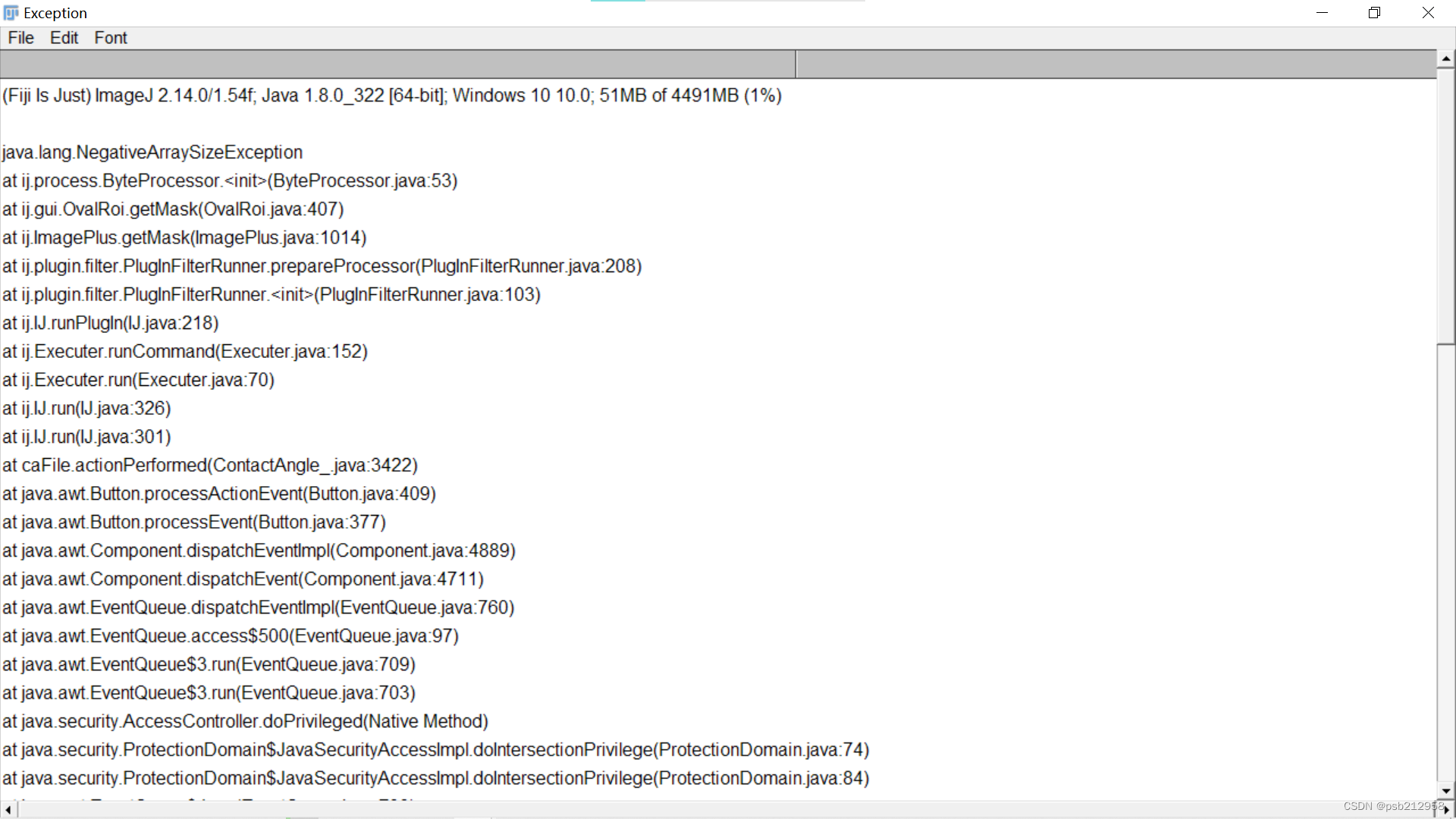 求问imageJ的exception是什么意思_imagej读bmp图片出现exception-CSDN博客