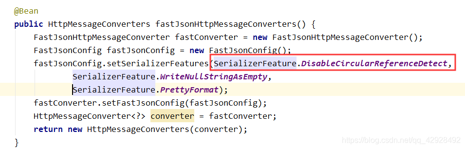 Springboot项目中使用FastJson转换JSON返回值出现$.ref_springboot 后端返回"$ref": "$.-CSDN博客