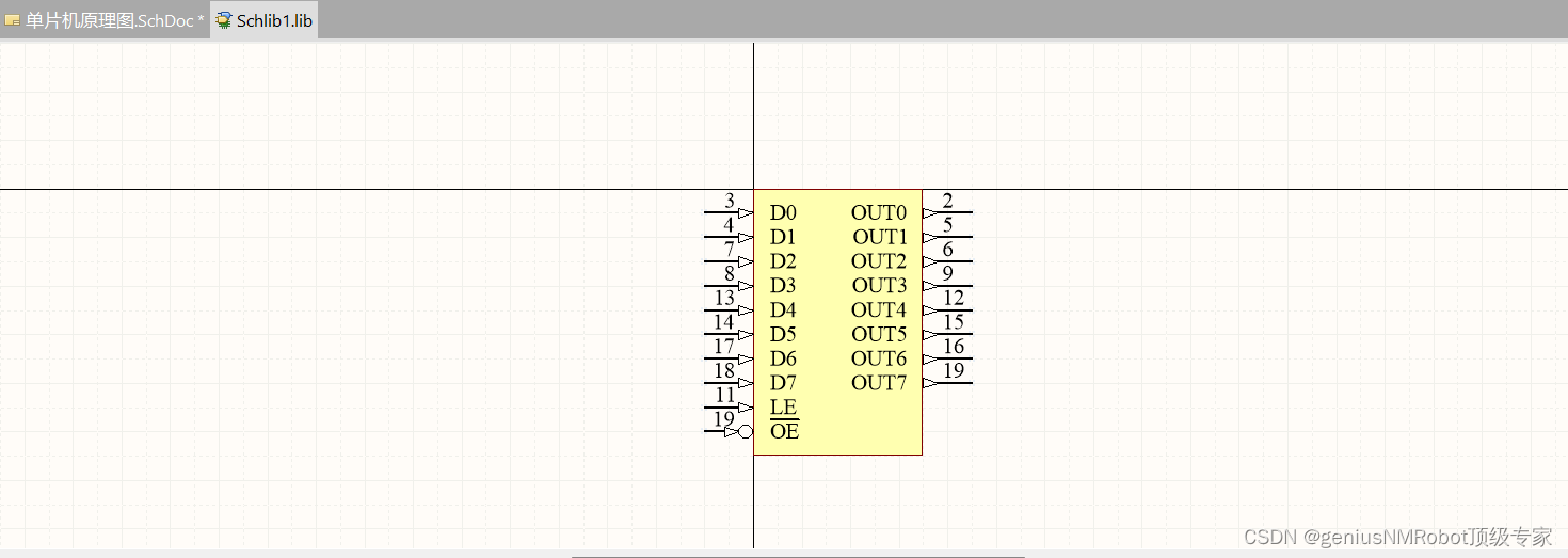 我自己用AD16画的第一个74LS373(引脚有错误未改）_74ls373在ad中的封装图-CSDN博客
