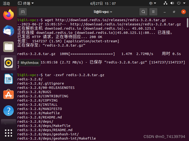 Ubuntu安装Redis_ubuntu redis-3.2.2.gem-CSDN博客