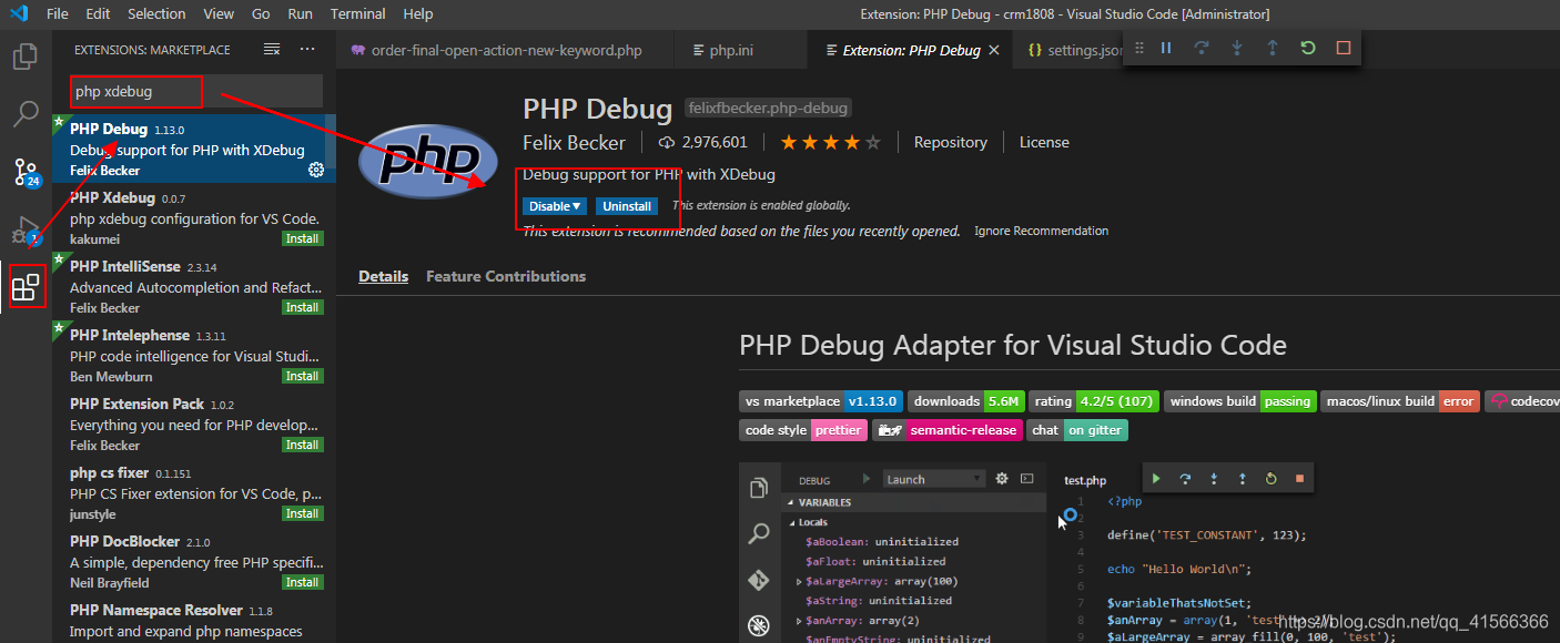 vscode添加php xdebug的最详细步骤_vscode为什么无法安装phpdebug-CSDN博客