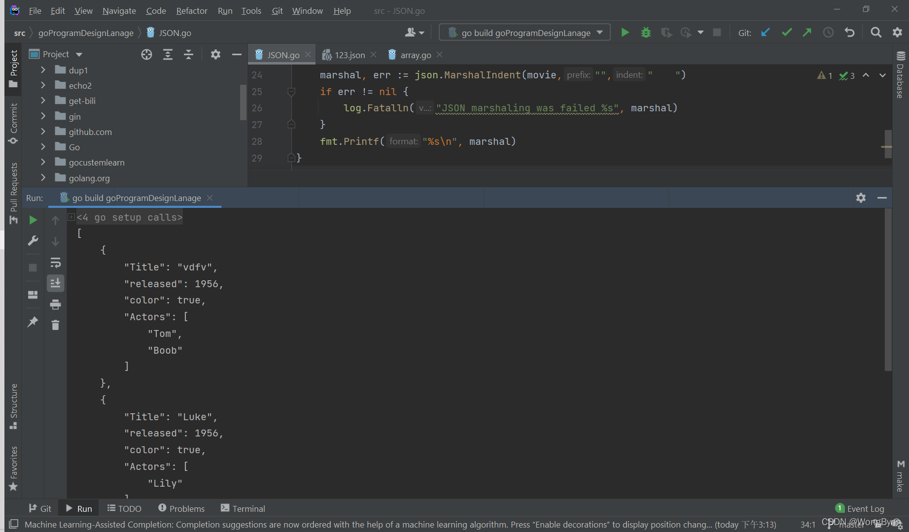 Go语言复合数据类型之JSON_json.marchal-CSDN博客
