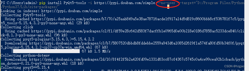 ERROR: Can not combine ‘--user‘ and ‘--target‘_error: can not combine '--user' and '--target-CSDN博客