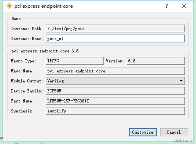 Lattice PCIe IP核配置流程介绍-CSDN博客