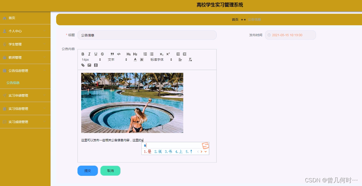 基于ssm的高校学生实习管理系统设计与实现基于java的高校实习管理系统的设计与实现 国内外现状 Csdn博客