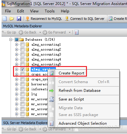 MySQL数据库迁移到SQL Server----------SSMA(SQL Server Migration Assistant for MySQL)工具安装及使用 ...