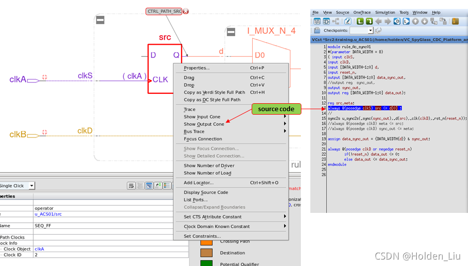 VC Spyglass CDC(五）Hierarchical Flow 、GUI界面_debugging cdc issues-CSDN博客