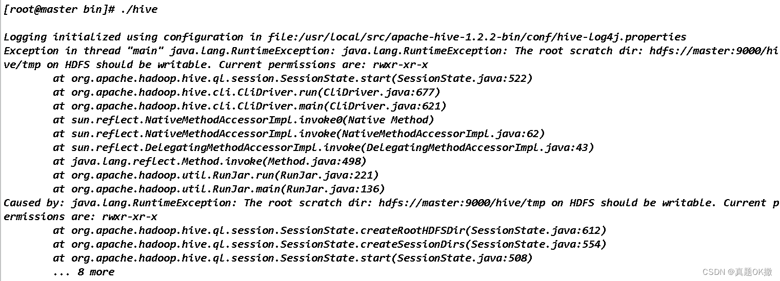 Exception in thread “main“ java.lang.RuntimeException: java.lang.RuntimeException: The root ...