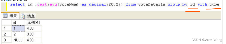 SQL SERVER 关于with cube ，with rollup 和 grouping sets、group by_sqlserver grouping sets rollup-CSDN博客