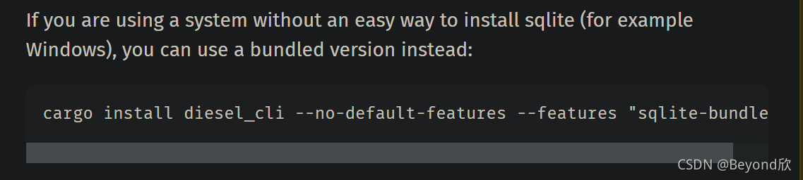 Rust Diesel SQLite Windows_rust 找不到 sqlite3.lib-CSDN博客
