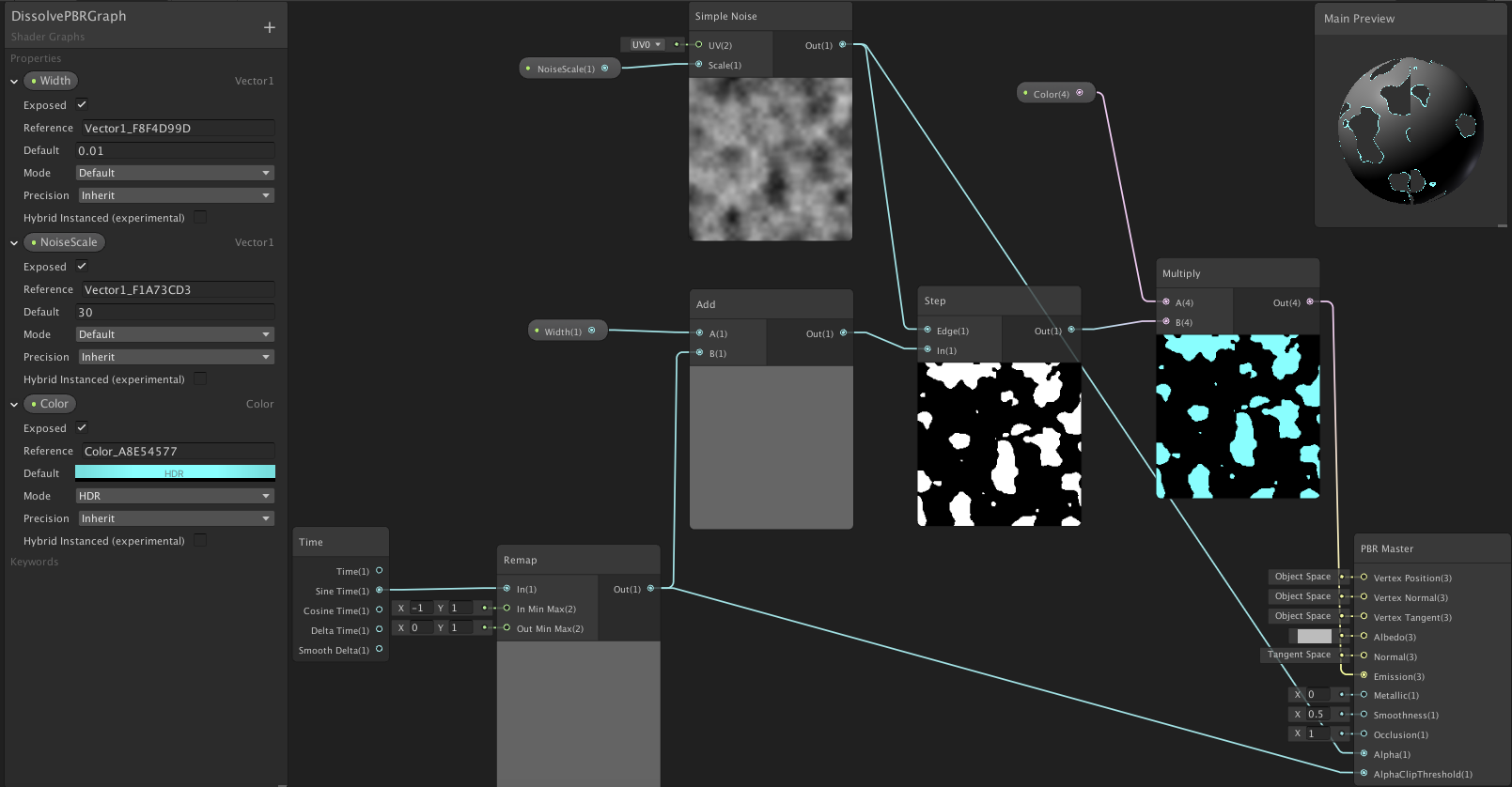 Unity 之 Shadergraph 实现超级炫酷的溶解效果入门级教程unity 溶解shader Csdn博客