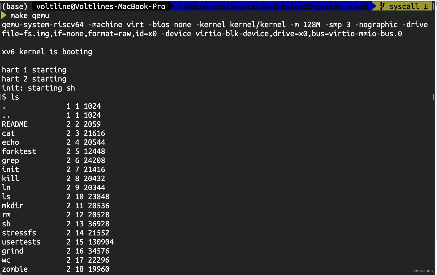 操作系统—修改xv6内核调度算法_xv6系统优先级调度-CSDN博客