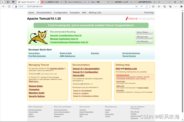 Linux部署tomcat_linux 部署tomcat10-CSDN博客